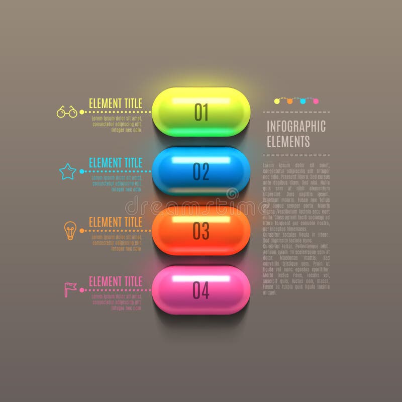 Business Infographics Capsule Concept Stock Vector - Illustration of ...