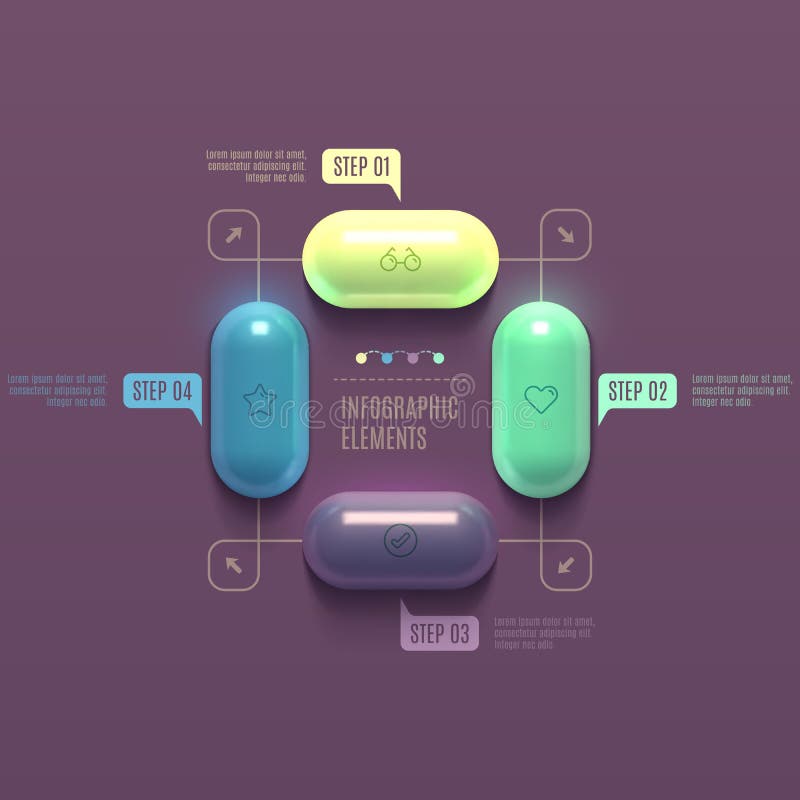 Business Infographics Capsule Concept Stock Vector - Illustration of ...