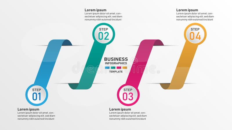Creative Business Highlights Infographics 7 Step Stock Vector ...