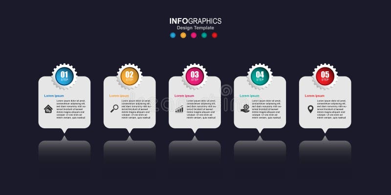 Abstract Gear Flow Chart Infographics Stock Illustrations – 60 Abstract ...