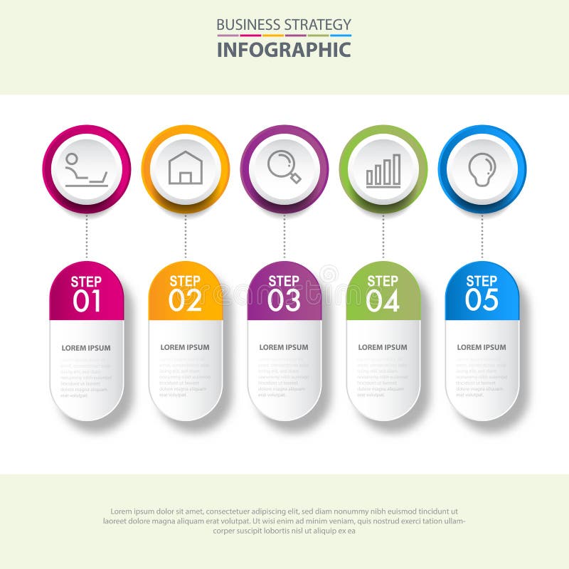 Business Infographics Design Elements Template Graphic Illustration ...