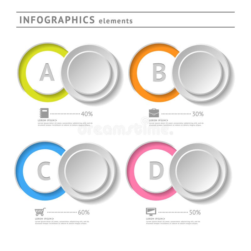 Business Infographics Elements. Modern Design Temp Stock Vector ...