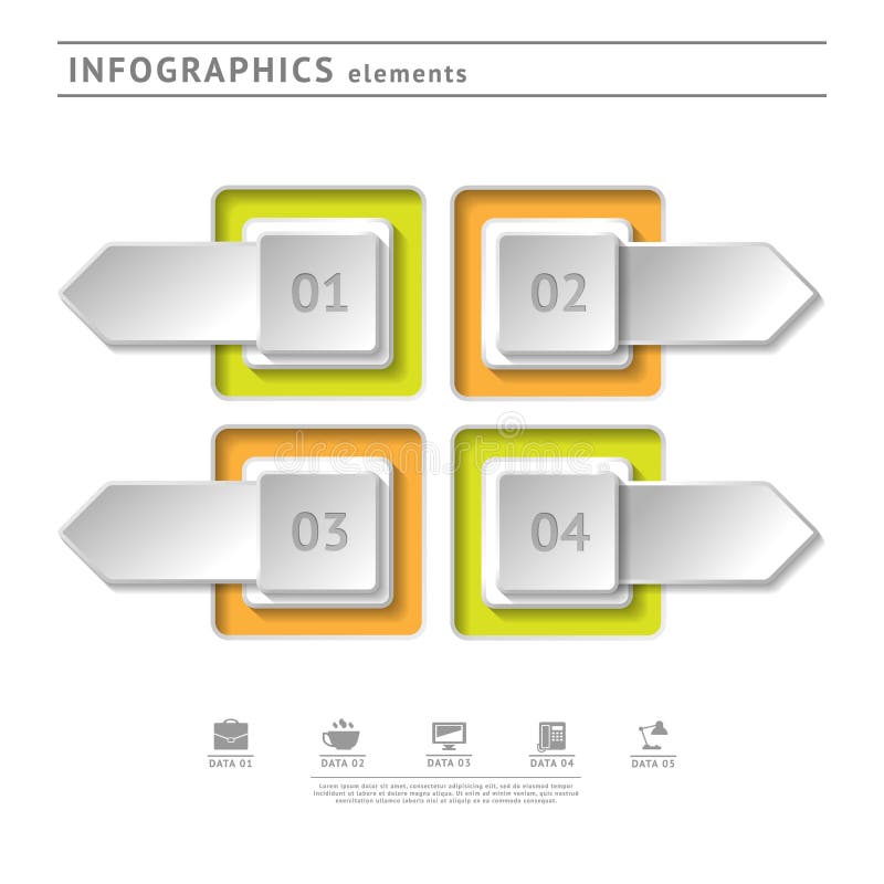Business Infographics Elements. Modern Design Temp Stock Vector ...