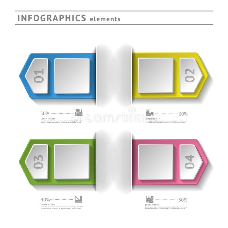 Business Infographics Elements. Modern Design Temp Stock Vector ...