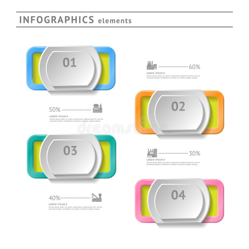 Business Infographics Elements. Modern Design Temp Stock Vector ...