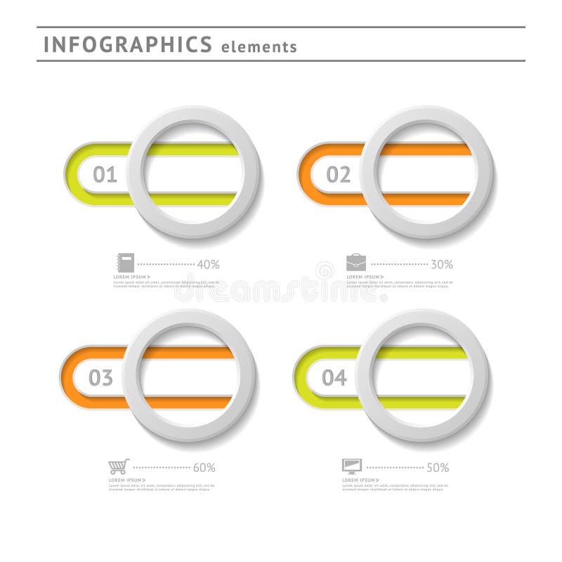 Business Infographics Elements. Modern Design Temp Stock Vector ...