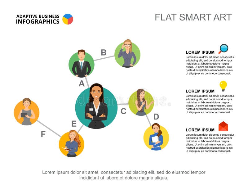 Business Infographics Hierarchy Chart for Business Staff Concept Stock ...