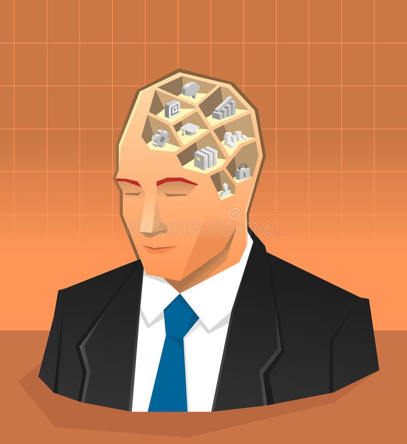 Business Infographics Human Mind Concept Stock Vector - Illustration of ...