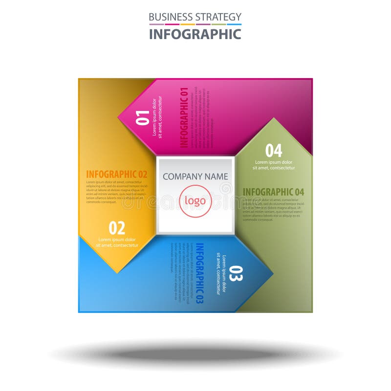 Business Infographics Strategy Design Elements Template Stock Vector ...