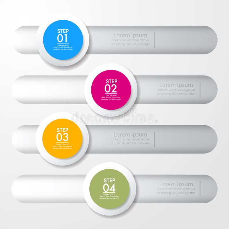 Business Infographics, Strategy, Timeline, Design Template Illustration ...