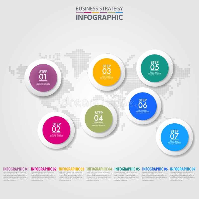 Business Infographics, Strategy, Timeline, Design Template Illustration ...