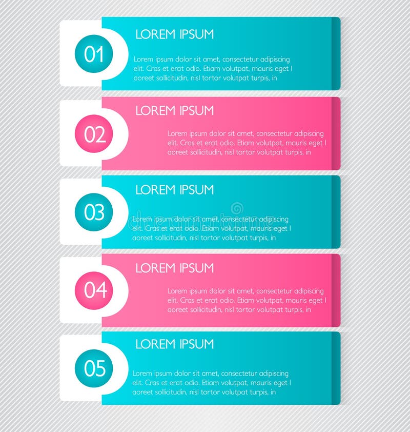 Business Infographics Tabs Template Stock Vector - Illustration of step ...