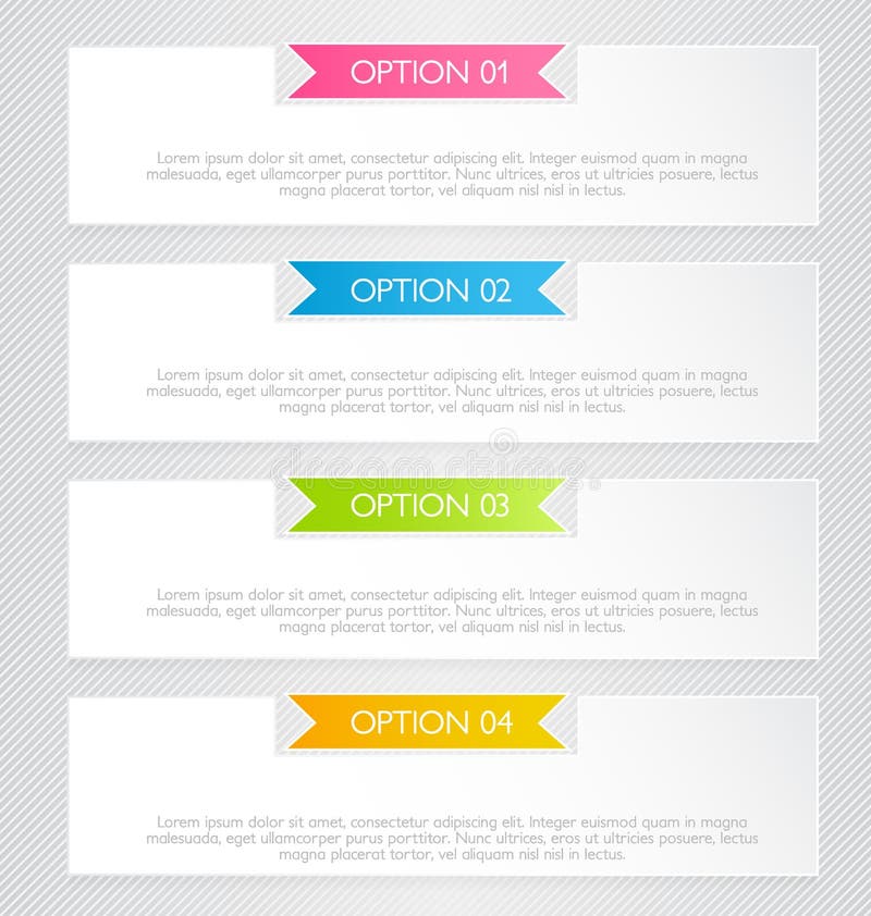 Business Infographics Tabs Template Stock Vector - Illustration of ...