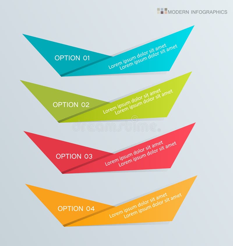 Business Infographics Tabs Template Stock Vector - Illustration of data ...