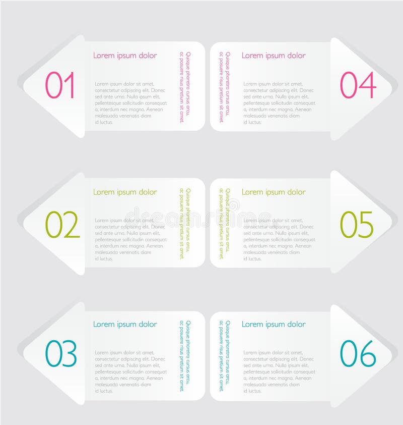 Business Infographics Tabs Template Stock Vector - Illustration of ...