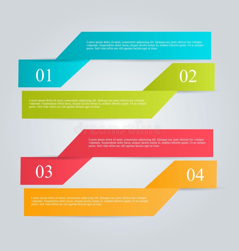 Business Infographics Tabs Template Stock Vector - Illustration of ...