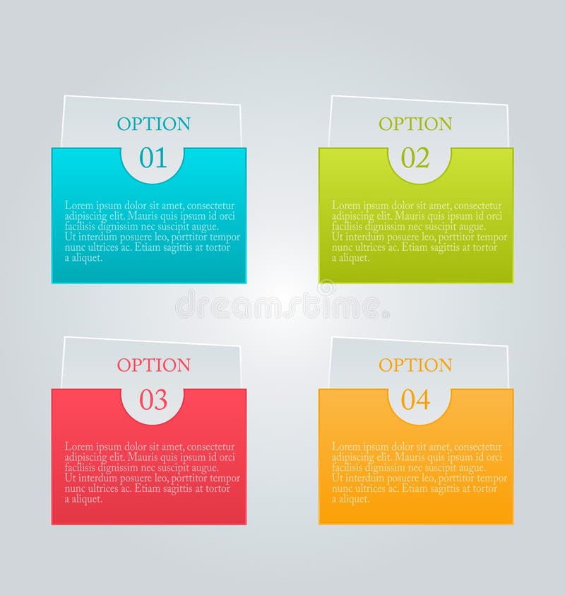 Business Infographics Tabs Template Stock Vector - Illustration of ...