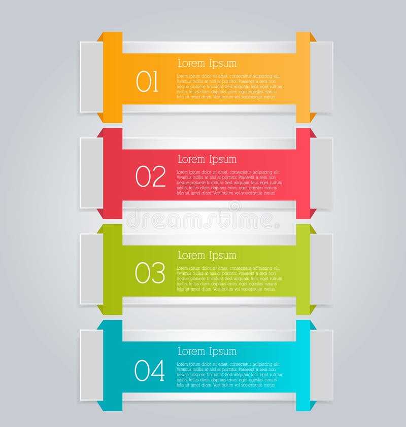 Business Infographics Tabs Template Stock Vector - Illustration of ...