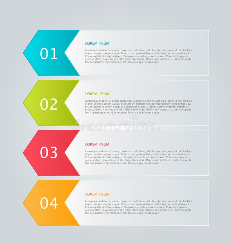 Business Infographics Tabs Template Stock Vector - Illustration of ...
