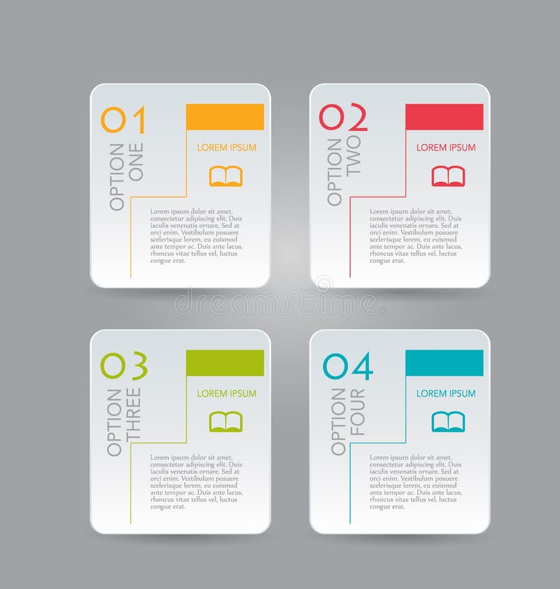 Business Infographics Tabs Template Stock Vector - Illustration of ...