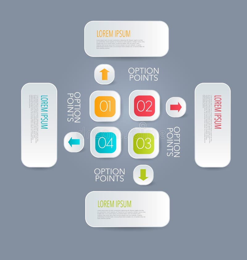 Business Infographics Tabs Template Stock Vector - Illustration of ...