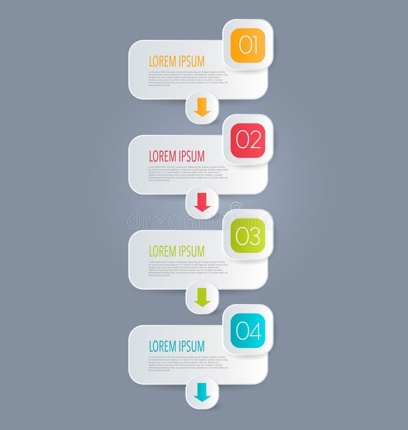 Business Infographics Tabs Template Stock Vector - Illustration of ...