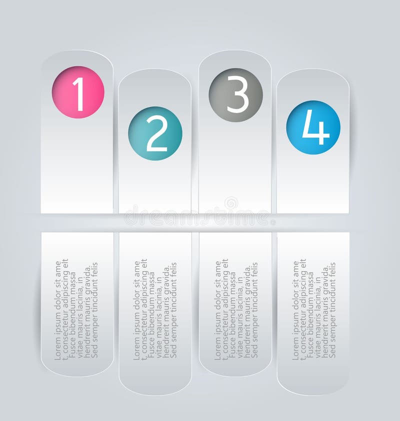 Business Infographics Tabs Template Stock Vector - Illustration of idea ...