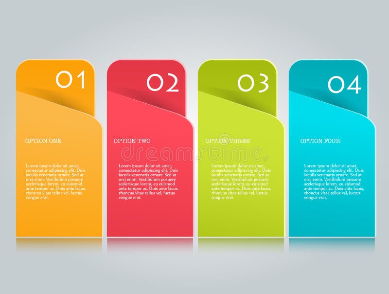 Business Infographics Tabs Template Stock Vector - Illustration of ...