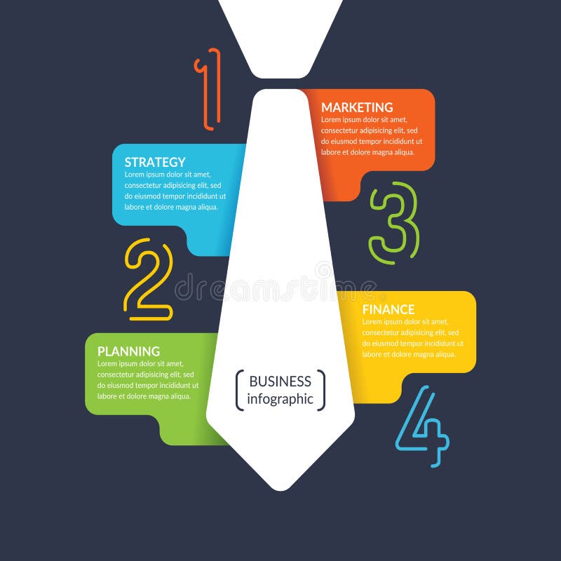 Business Infographics Template for Text and Information. Stock Vector ...