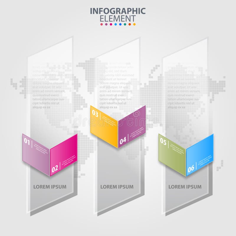 Business Infographics Transparency Design Elements Illustration Stock ...