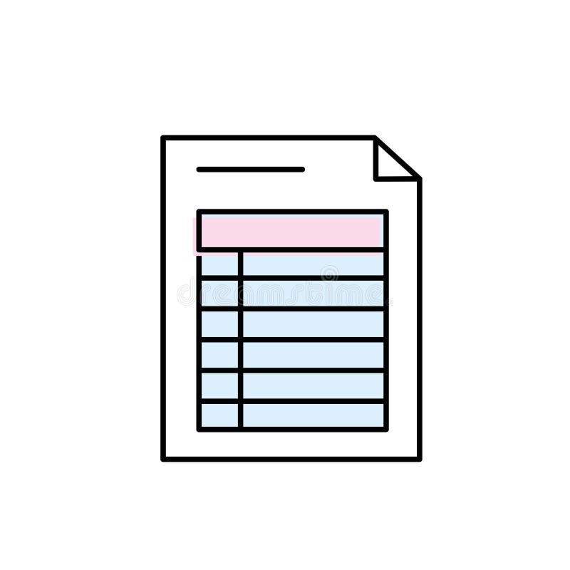 Business Information Document Paper Data Stock Vector - Illustration of ...