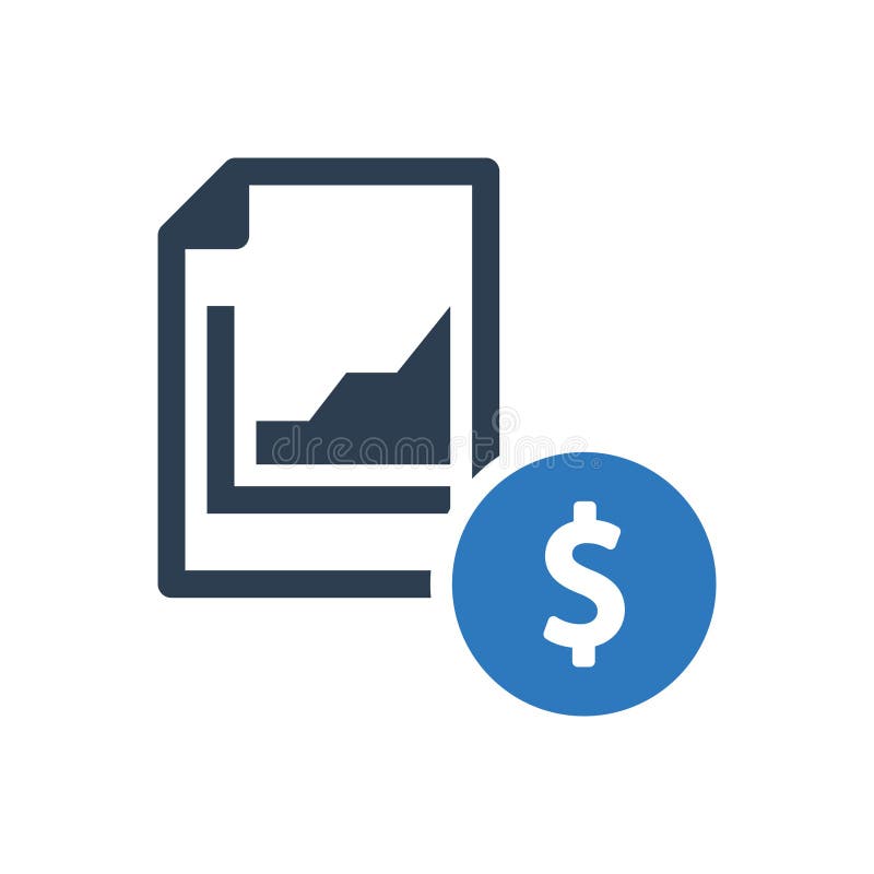 Business document icon stock vector. Illustration of finance - 355275999