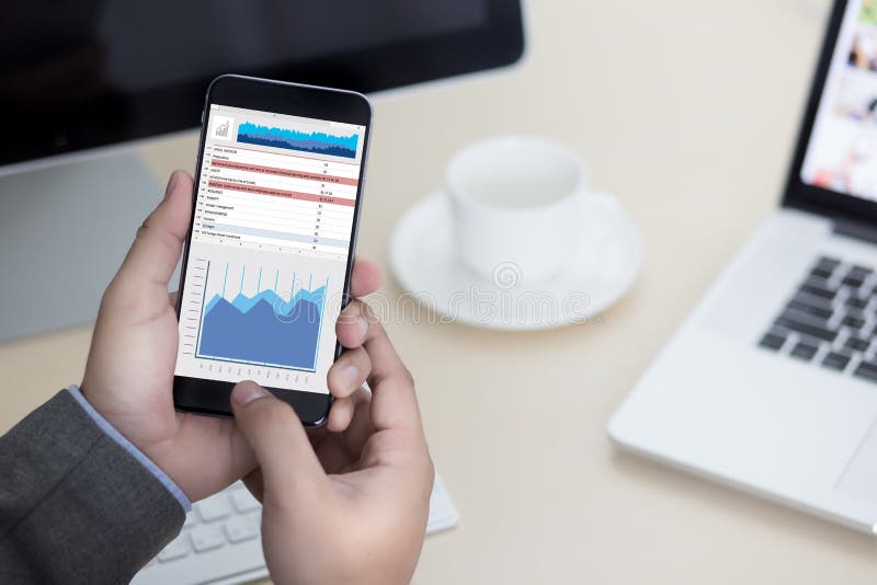 Business Information Technology People Work Hard Data Analytics Stock ...