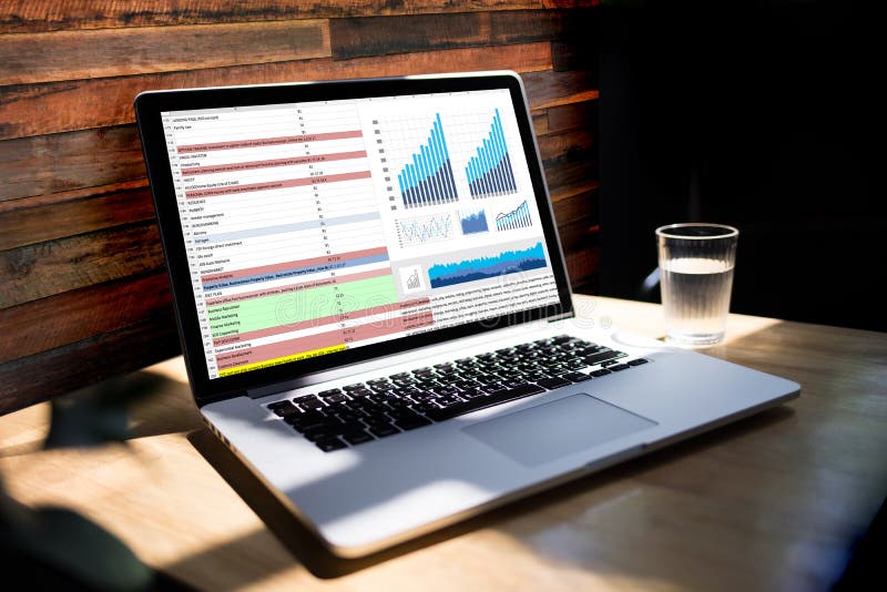 Business Information Technology People Work Hard Data Analytics Stock ...