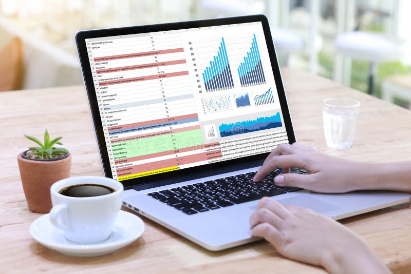 Business Information Technology People Work Hard Data Analytics Stock ...