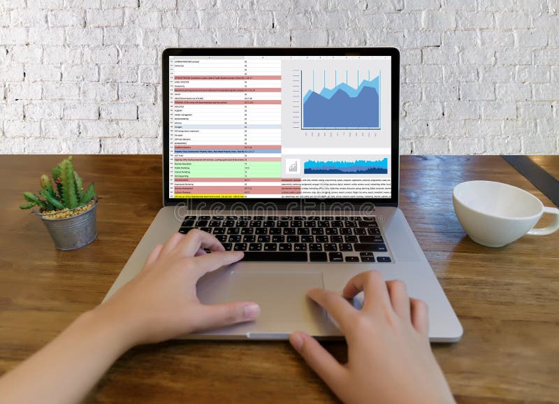 Business Information Technology People Work Hard Data Analytics Stock ...