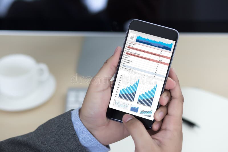 Business Information Technology People Work Hard Data Analytics Stock ...