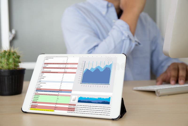 Business Information Technology People Work Hard Data Analytics Stock ...