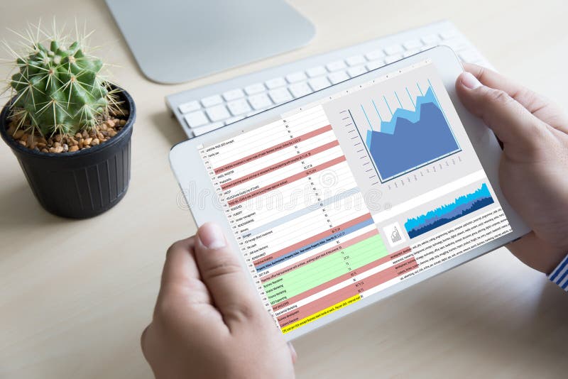 Business Information Technology People Work Hard Data Analytics Stock ...