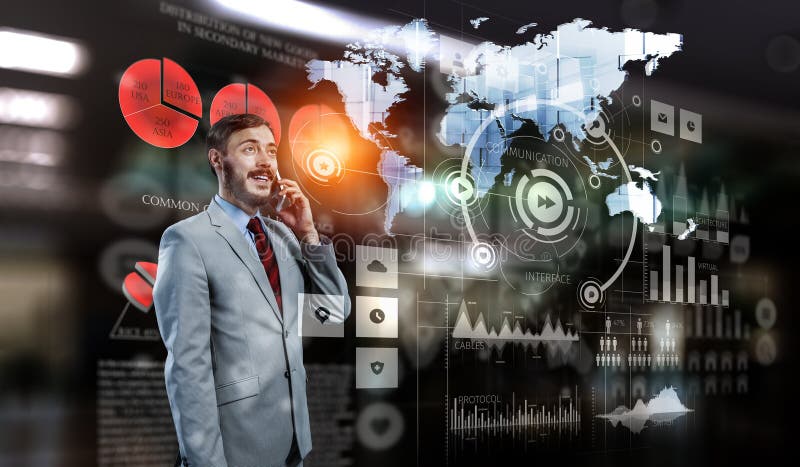 Business and Innovation Concept . Mixed Media Stock Photo - Image of ...