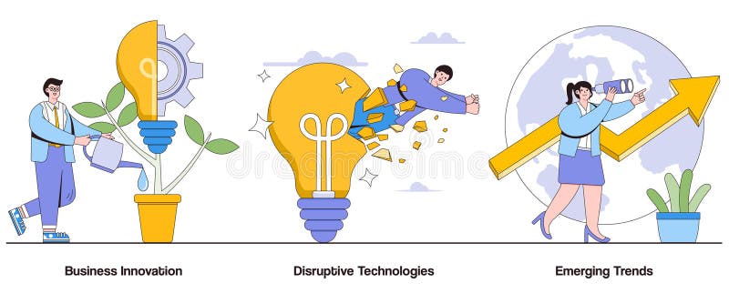 Business Innovation, Disruptive Technologies, Emerging Trends Concept ...