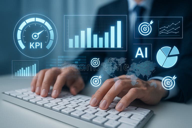 Business Intelligence Ai Analytics Kpi Dashboard Data Analysis and ...