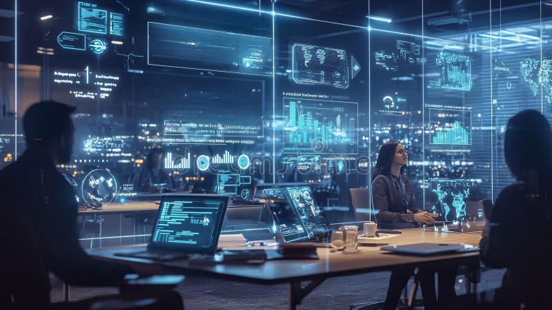 Business Intelligence Analysts Collaborating in a Modern Office ...