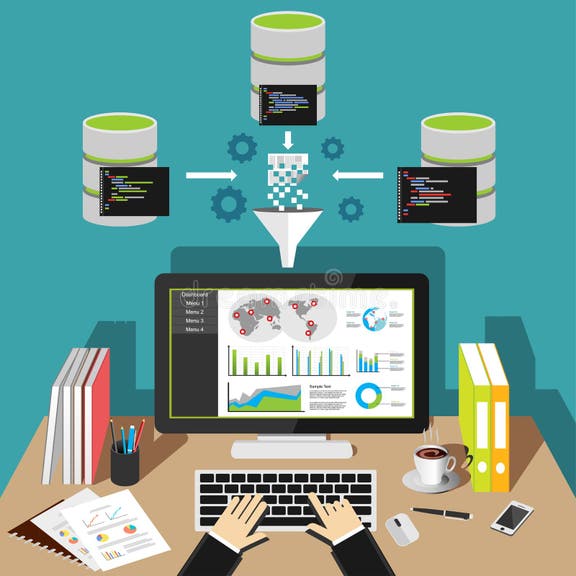 Business Intelligence Analytics Dashboard. Data Mining Concept ...