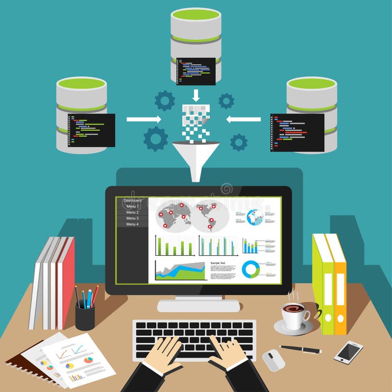 Business Intelligence Analytics Dashboard. Data Mining Concept ...