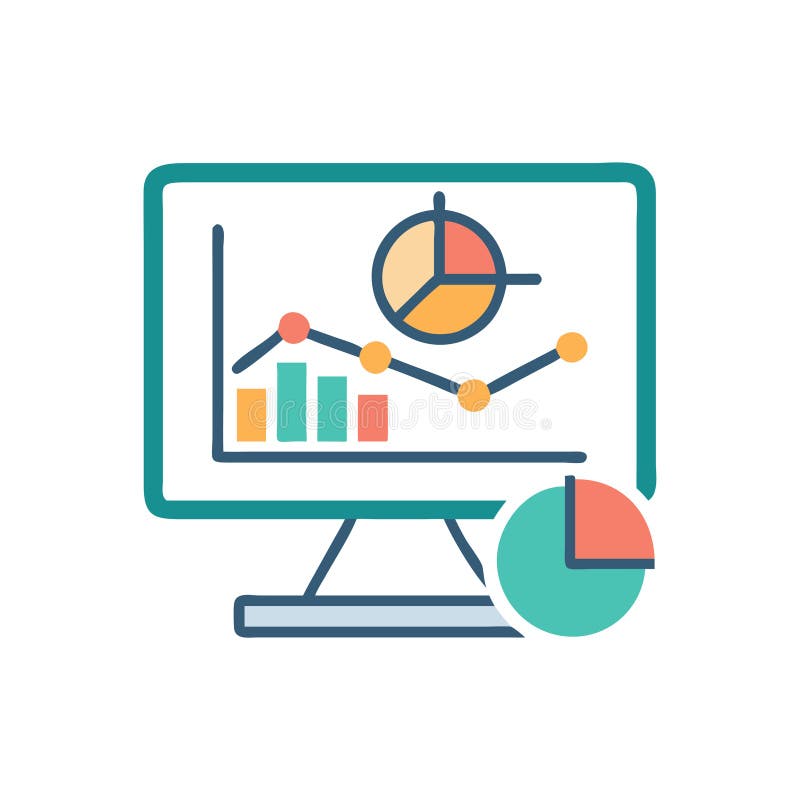 Business Intelligence Analytics Icon Stock Vector - Illustration of ...