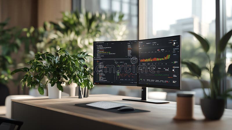 Business Computer Display Stock Illustrations – 261,029 Business ...