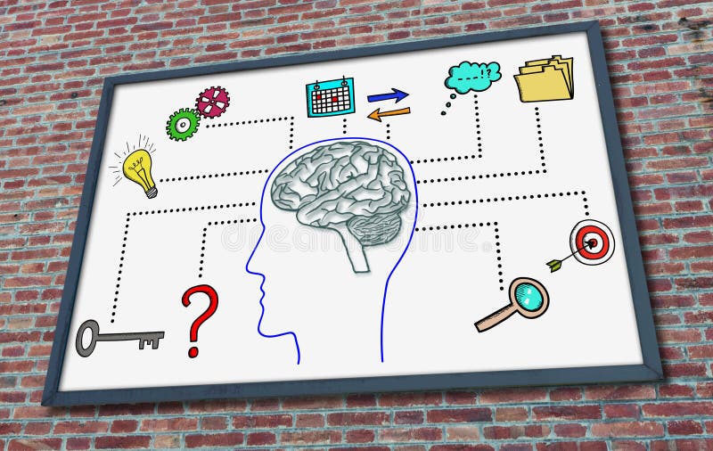 Business Intelligence Concept on a Billboard Stock Illustration ...