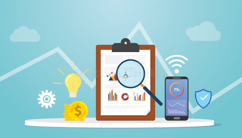 Business Intelligence Concept with Graph Chart and Technology with ...