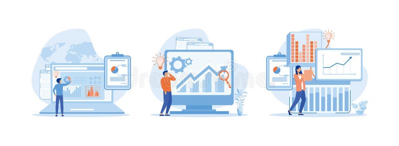 Business Intelligence Concept, with Various Items, Corporate Strategy ...